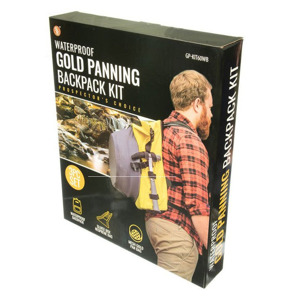 3 Piece W/proof Gold Panning B/pack Prospectors Choice