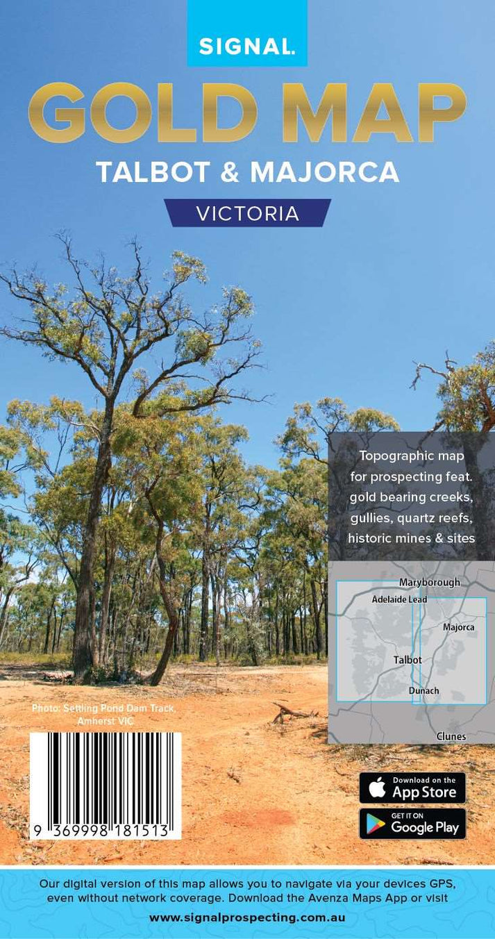 Gold Map of Talbot & Majorca Signal Prospecting – Lucky Strike Gold